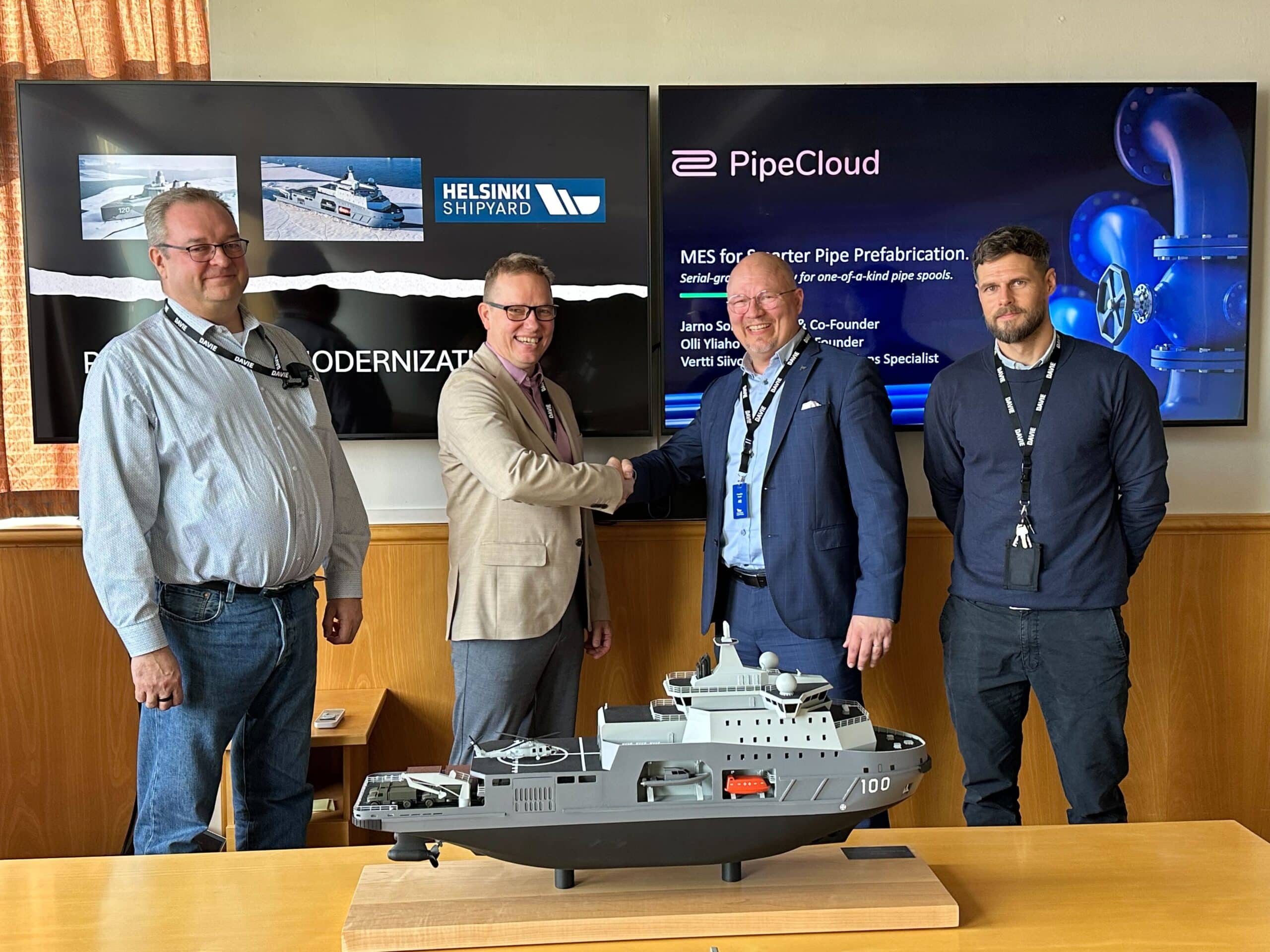 PipeCloud & Helsinki Shipyard Partner in Digital Prefabrication